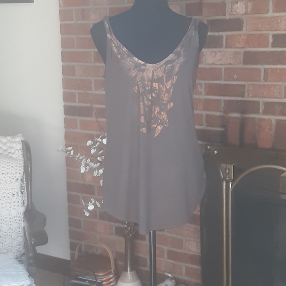 Kenneth Cole Reaction | Tops | Kenneth Cole Reaction Brown And Gold ...